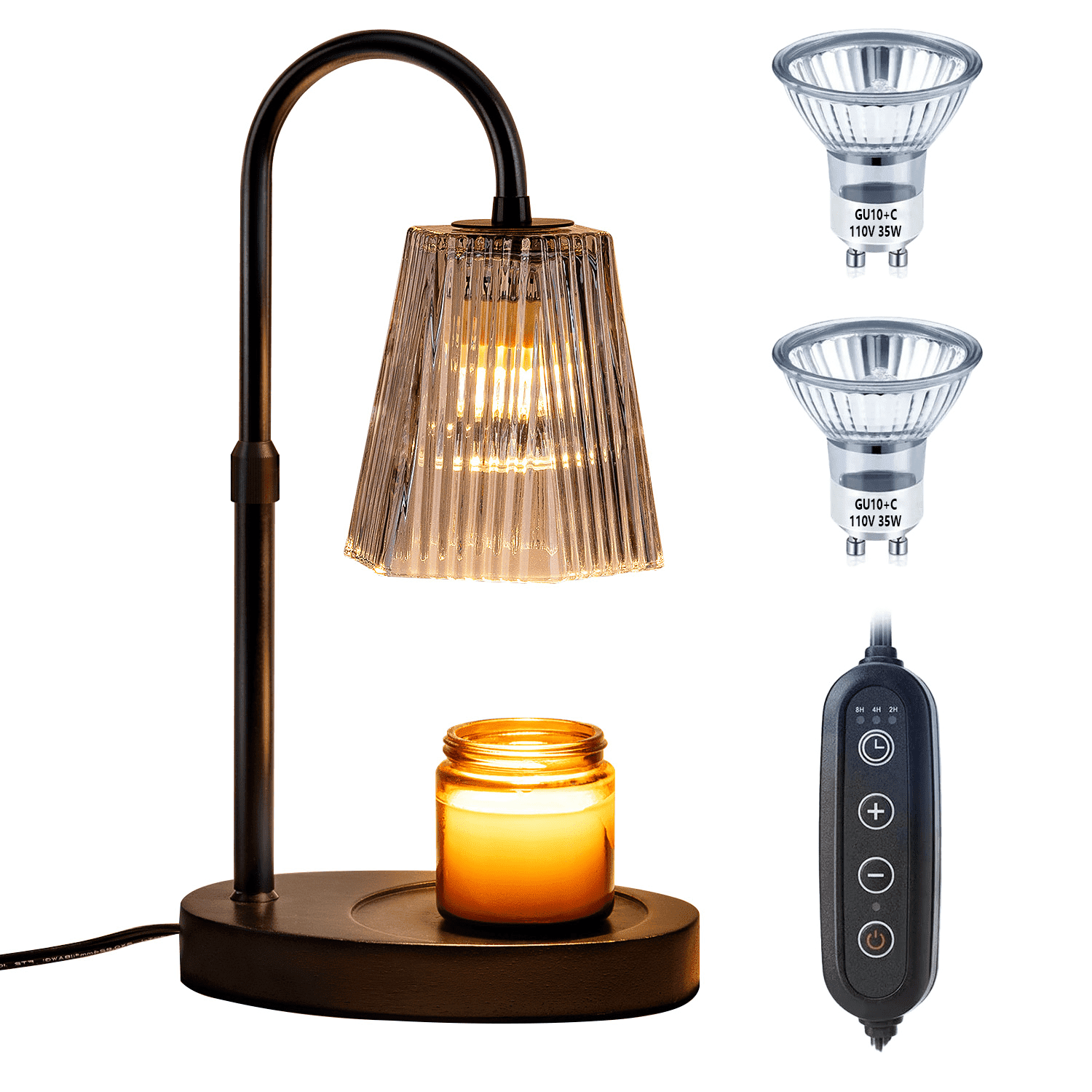 Merryhome Candle Warmer Lamp with Timer,Dimmable & Adjustable Height ...