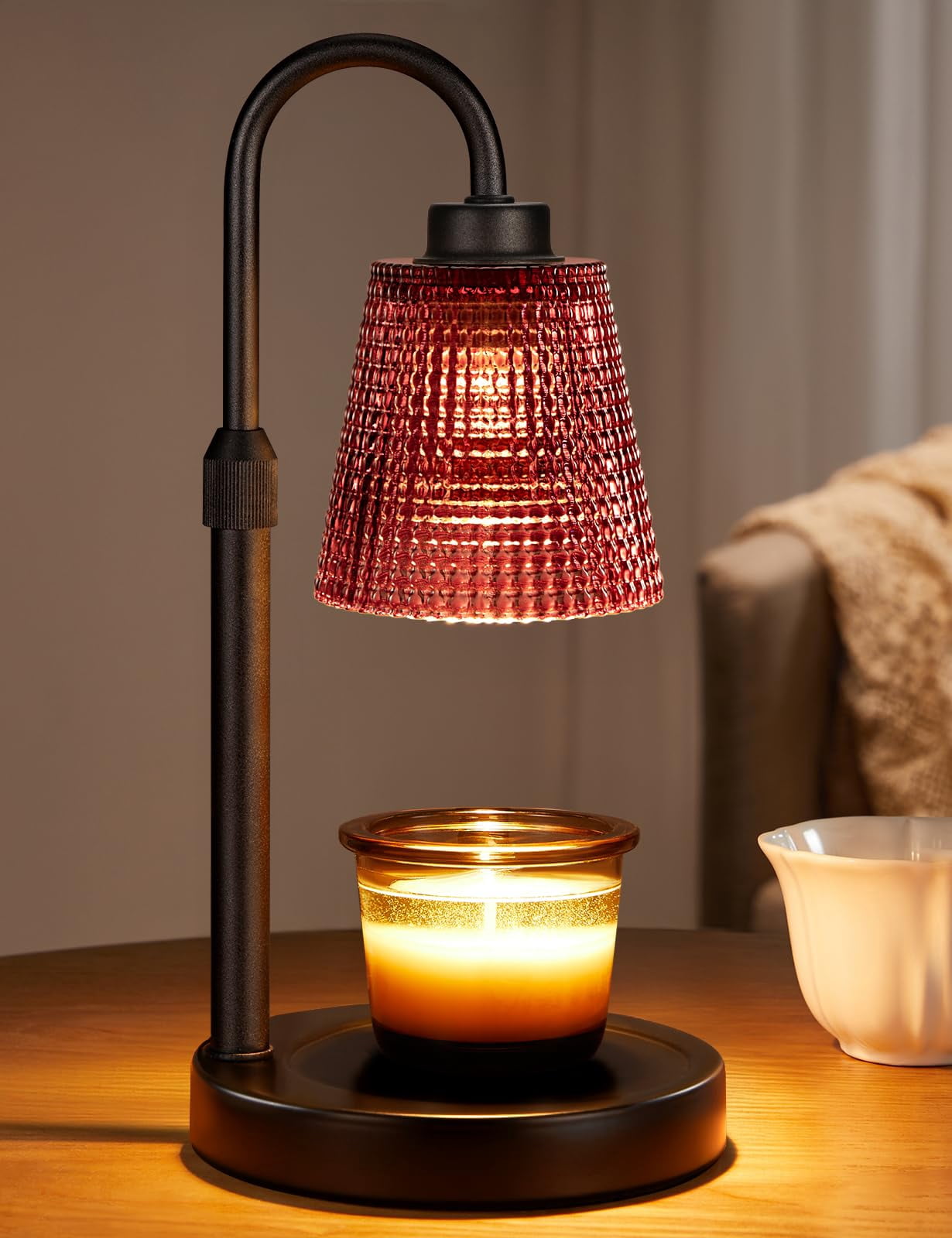Candle Warmer Lamp with Timer, Dimmable Candle Warmer for Jar Candles ...