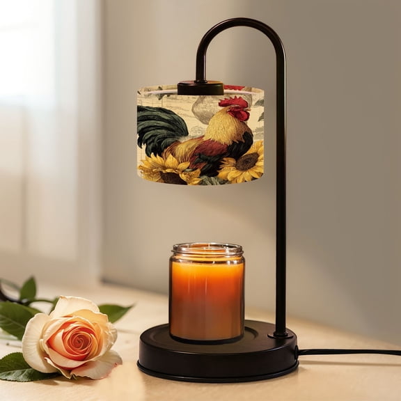 Candle Warmer Lamp with Timer, Highland Cow Rustic Farmhouse Animal ...