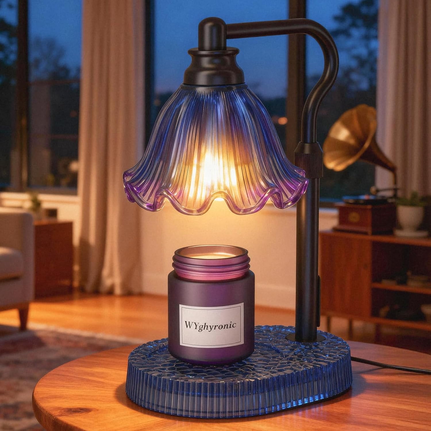 Candle Warmer Lamp with Adjustable Height - Flameless 4-Level Dimmable ...
