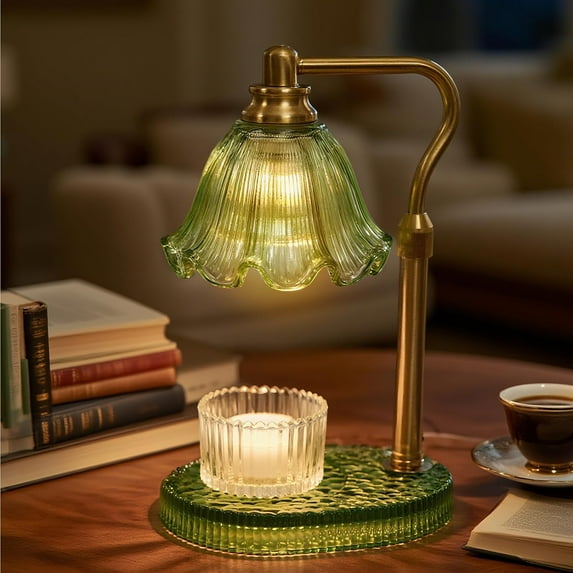 Candle Warmer Lamp with Adjustable Height - Flameless 4-Level Dimmable ...