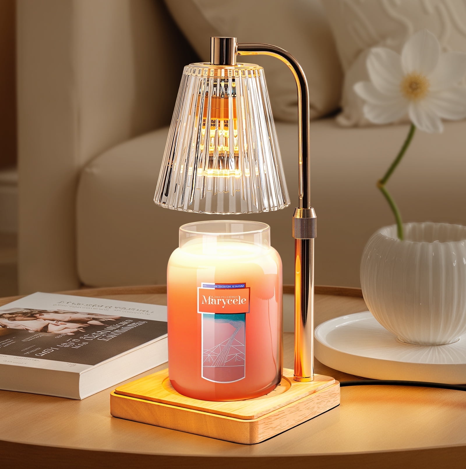 Candle Warmer Lamp for Yankee Large Candles with Timer, Height ...