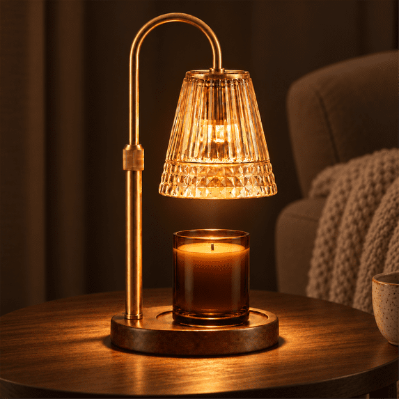 Candle Warmer Lamp with Timer and Dimmer, Adjustable Height for Jar ...