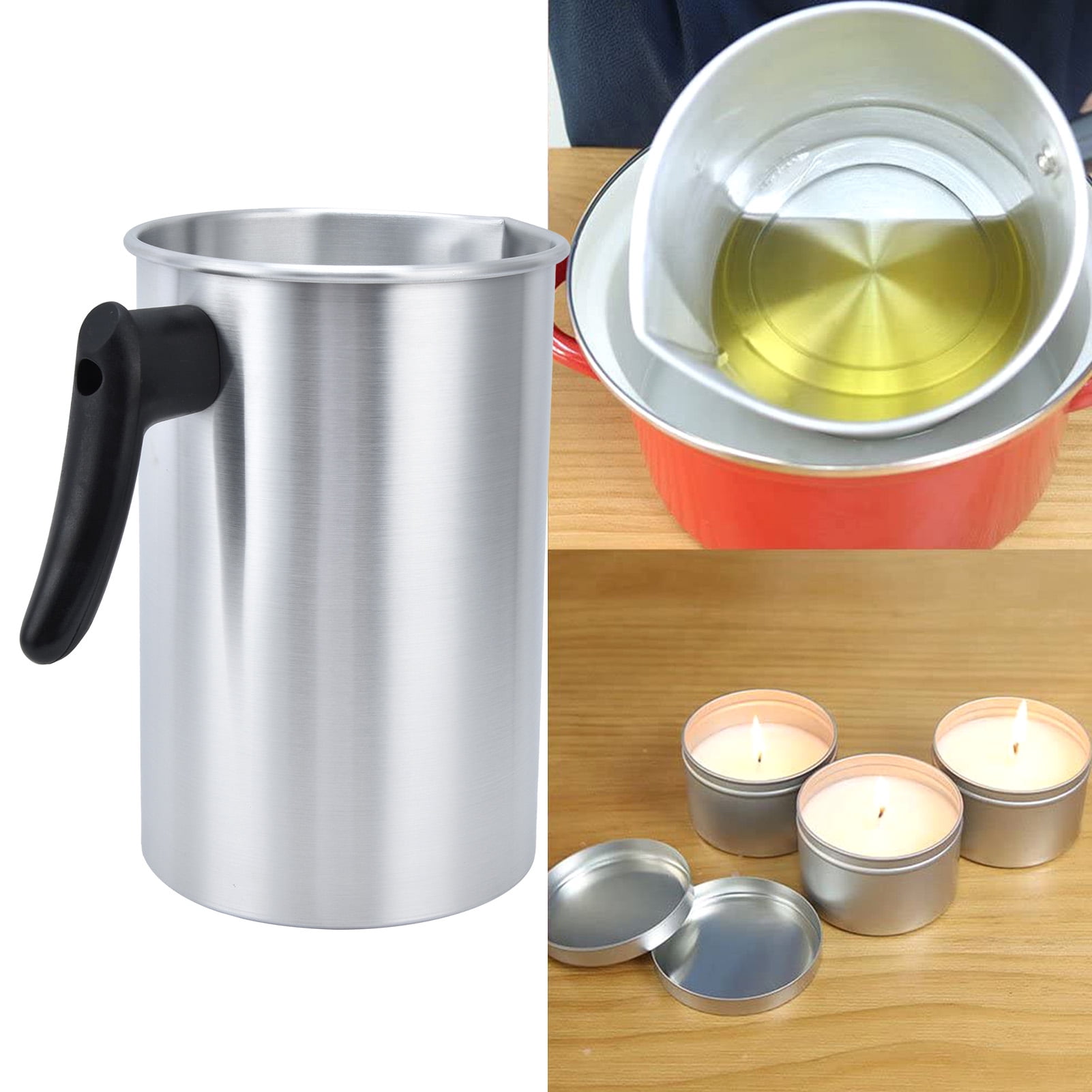 Candle Wax Melting Pot, 3L Melting Wax Cup Candle Making Pouring Pot ...