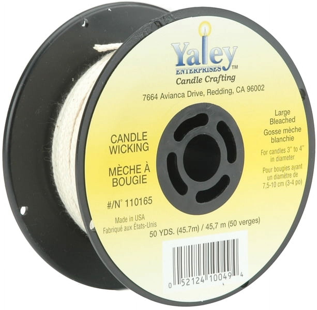 Candle Wicking Spool 50ydLarge Bleached - Walmart.com