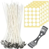 Candle Wicks, 100 Pcs Cotton Candle Wick Pre Waxed Candle Wicks with ...