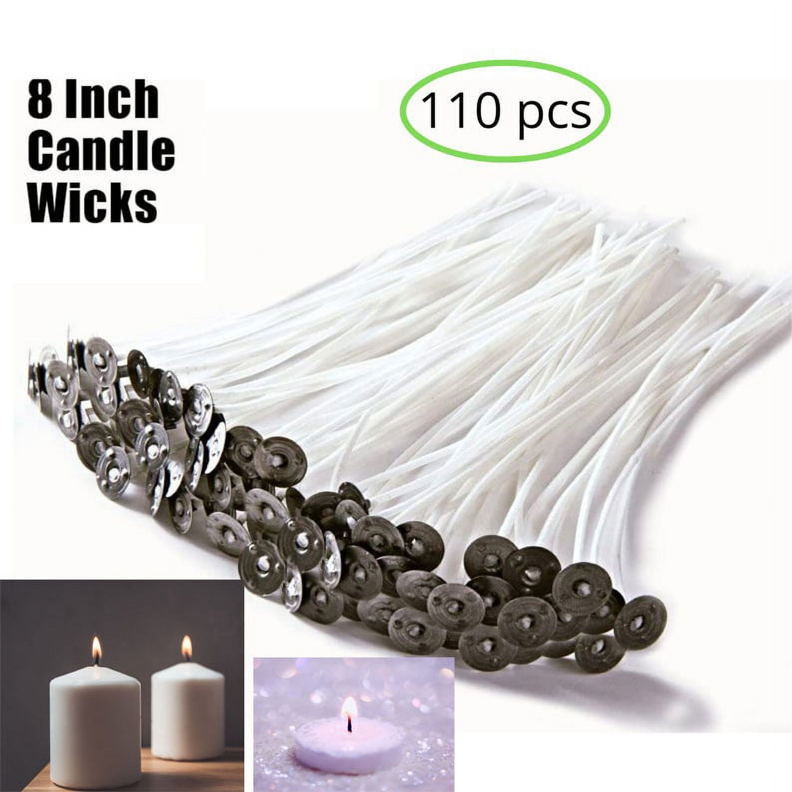 Candle Wicks For Candle Making, Prewaxed Candle Wicks Low Smoke For ...