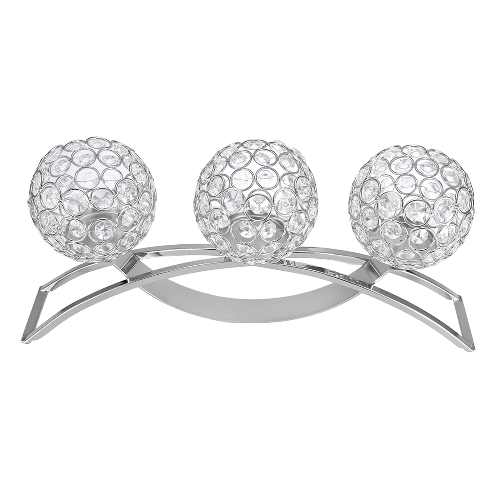 Candlelight Dinner Candlestick,Crystal Candle Holders,3 Arms European ...