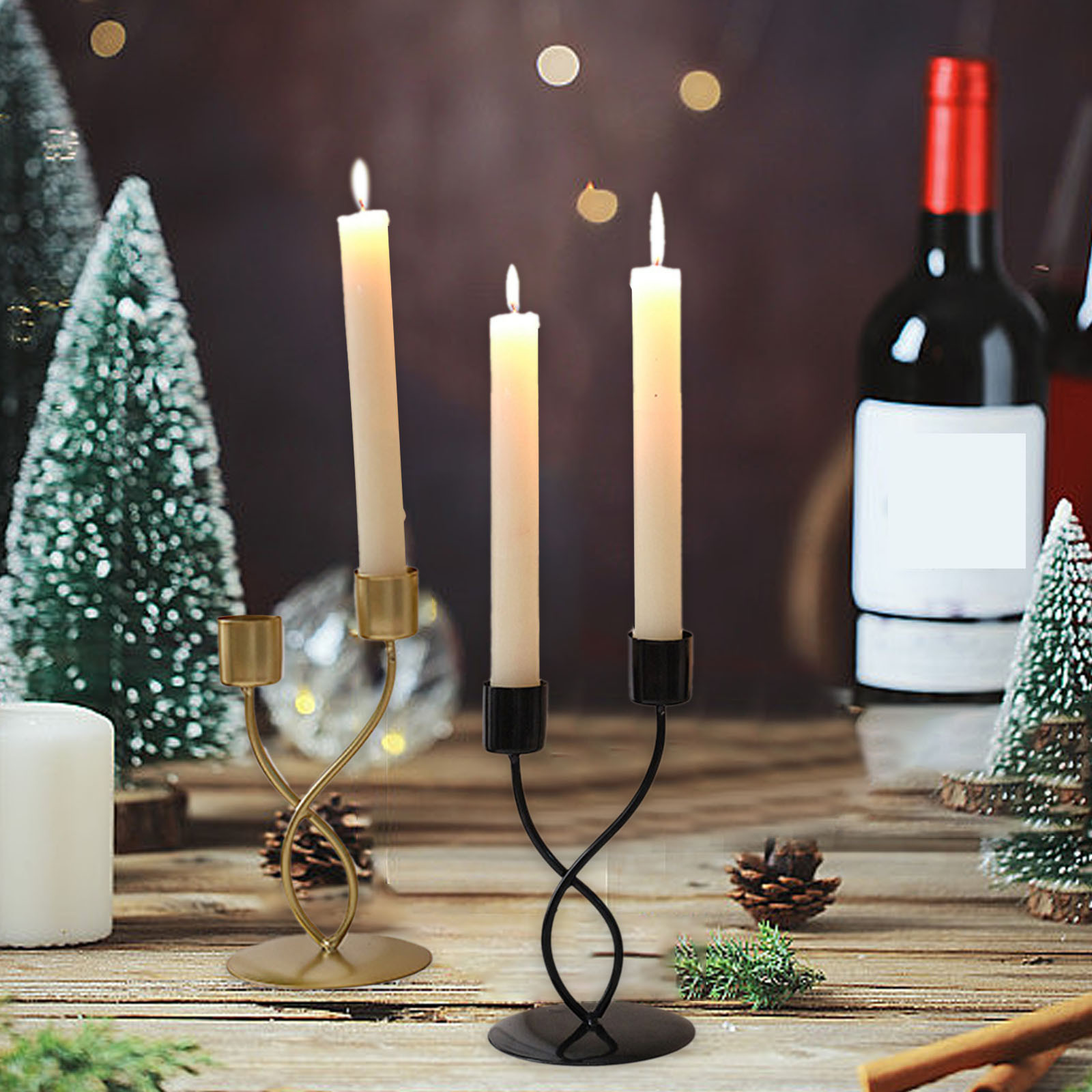 Candlelight Dinner Table Decor, Romantic Home Party Decor, Glass Candle ...