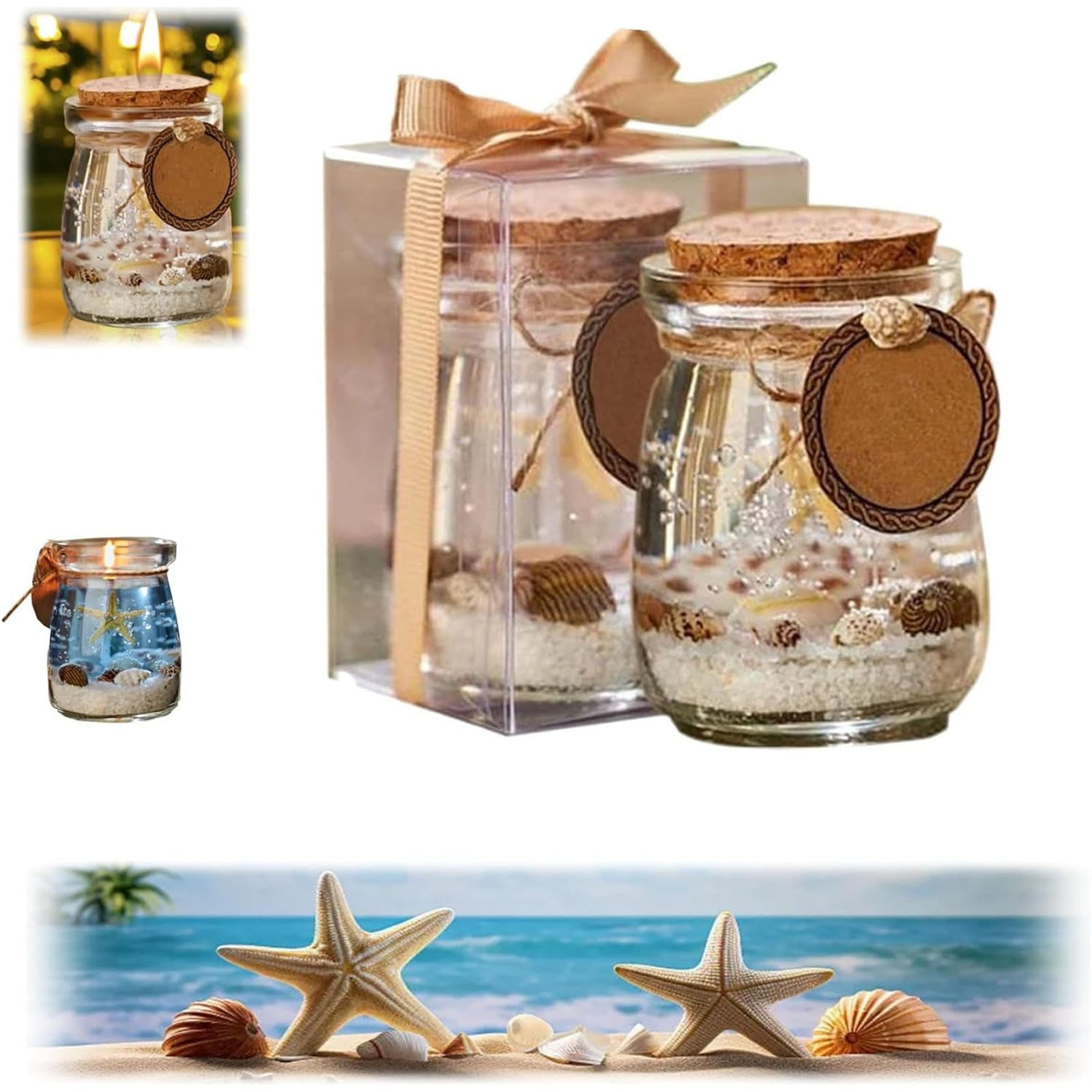 Candles For Women Valentines Ocean Theme Gel Candle Ocean Gel Wax ...