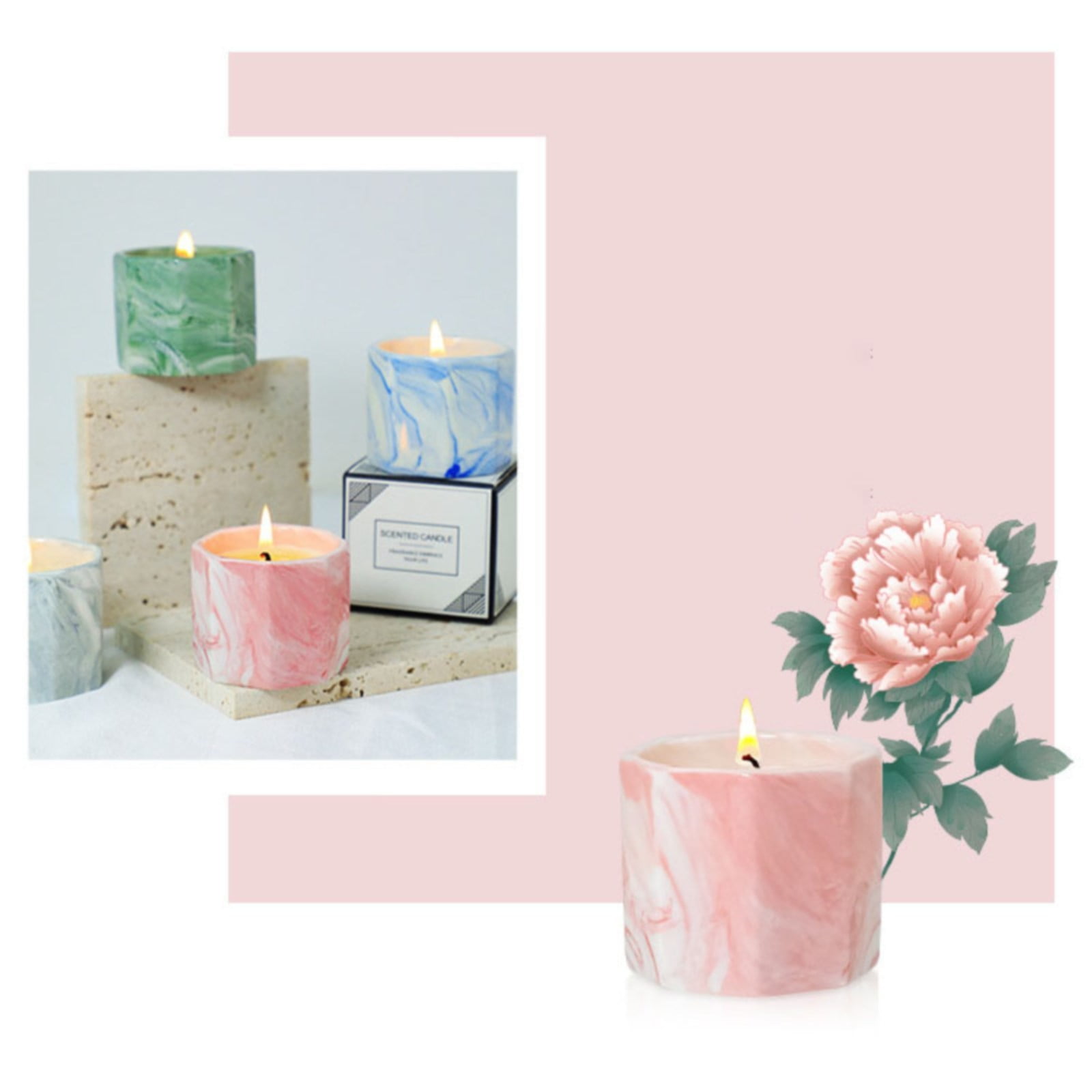 Candles For Women Valentines Scented Candle Box Decorative Candle Scene ...