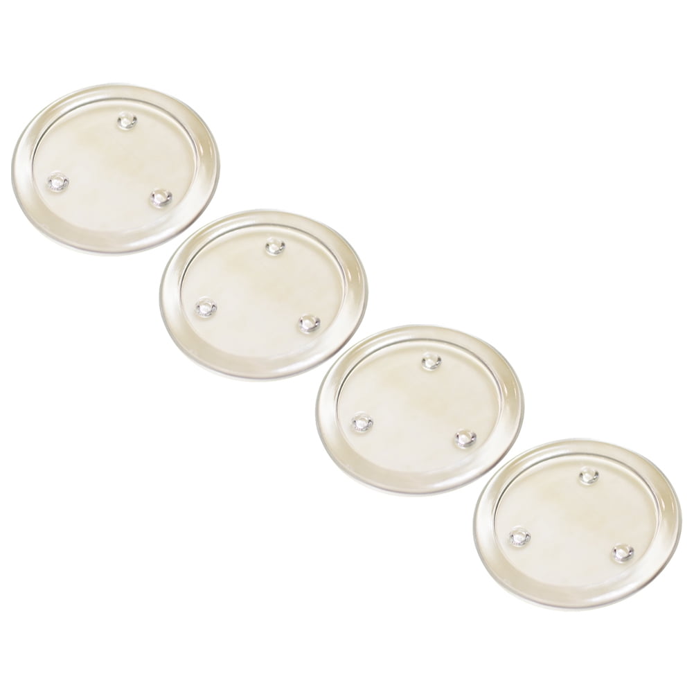 Candlestick Base Round Clear Glass Pillars Bases Serving Tray Circle ...