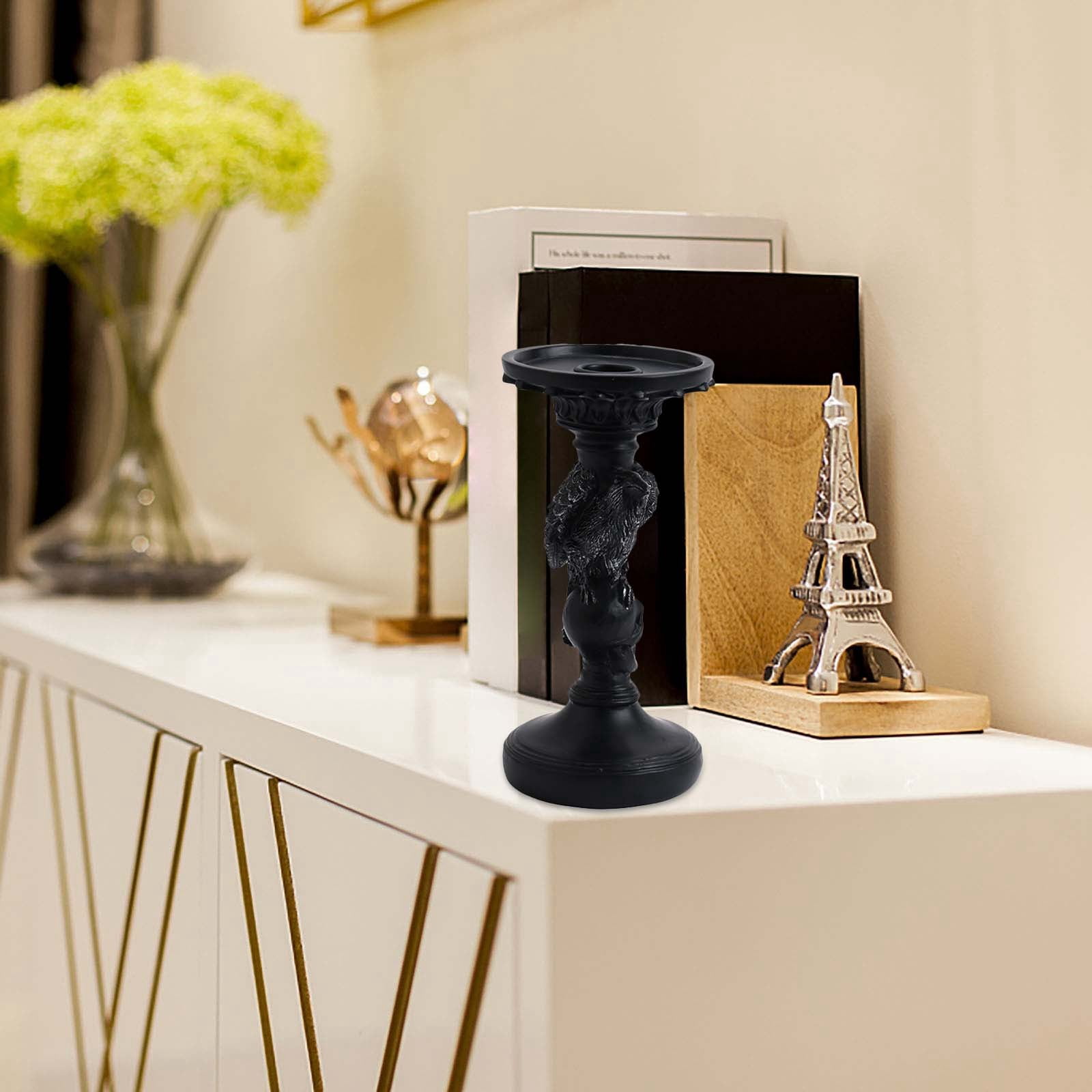 Candlestick Holder for Halloween Decoration Skeleton Decor Pillar ...
