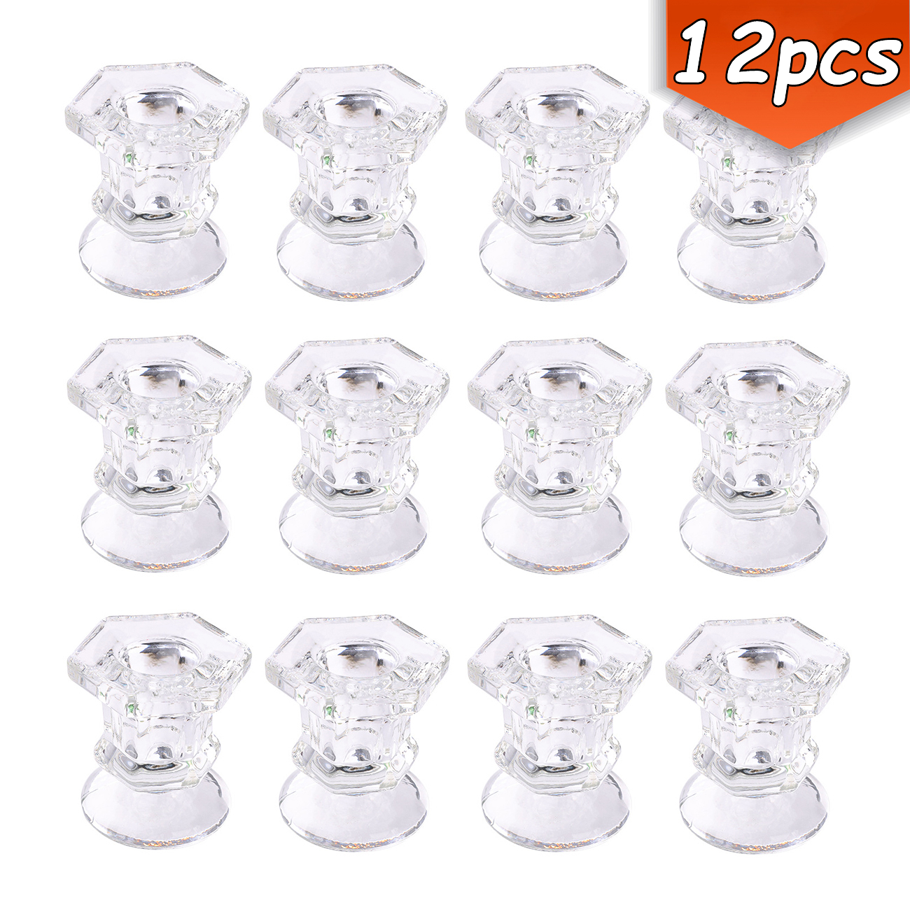 Better Homes & Gardens Crystal Taper Candle Holder - Walmart.com
