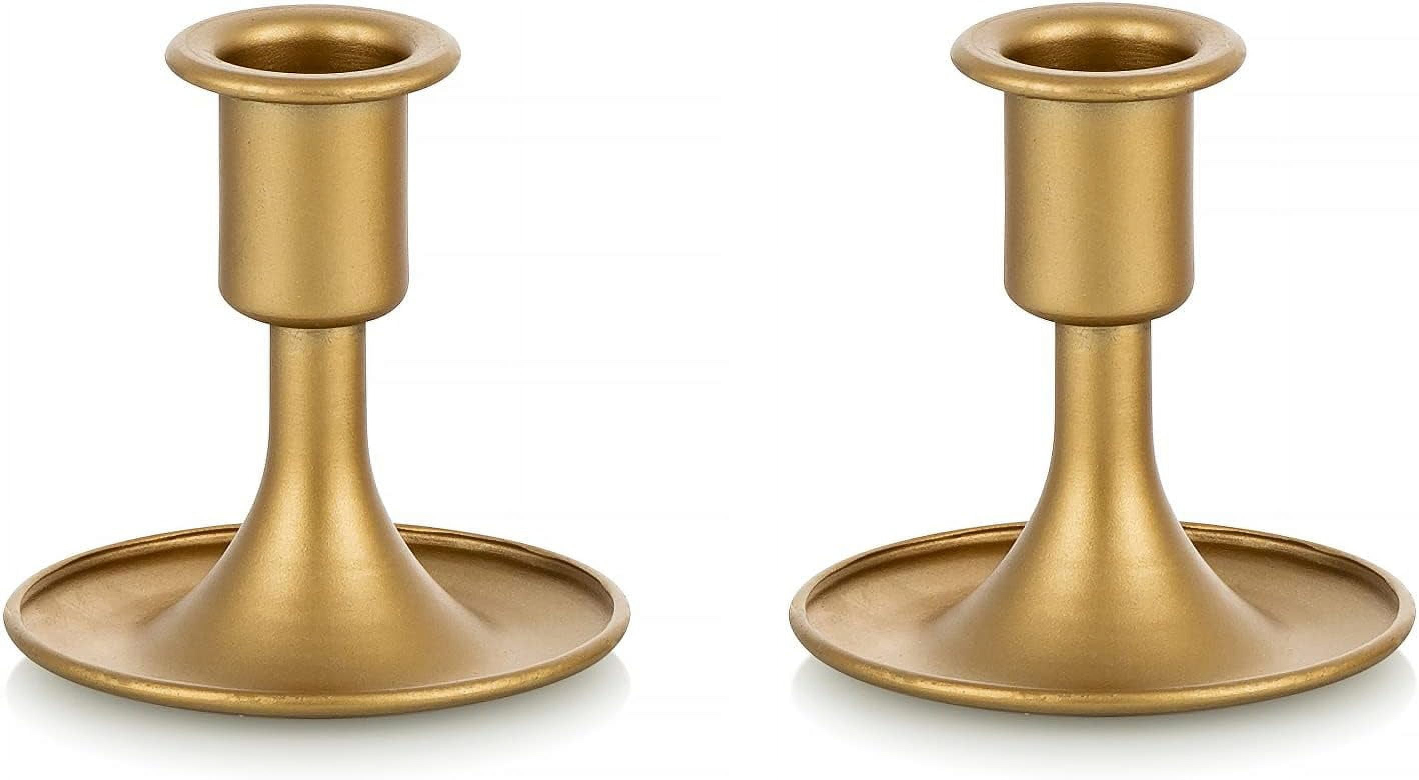 Candlestick Holders Taper Candle Holders, Romadedi Gold Candle Stick ...