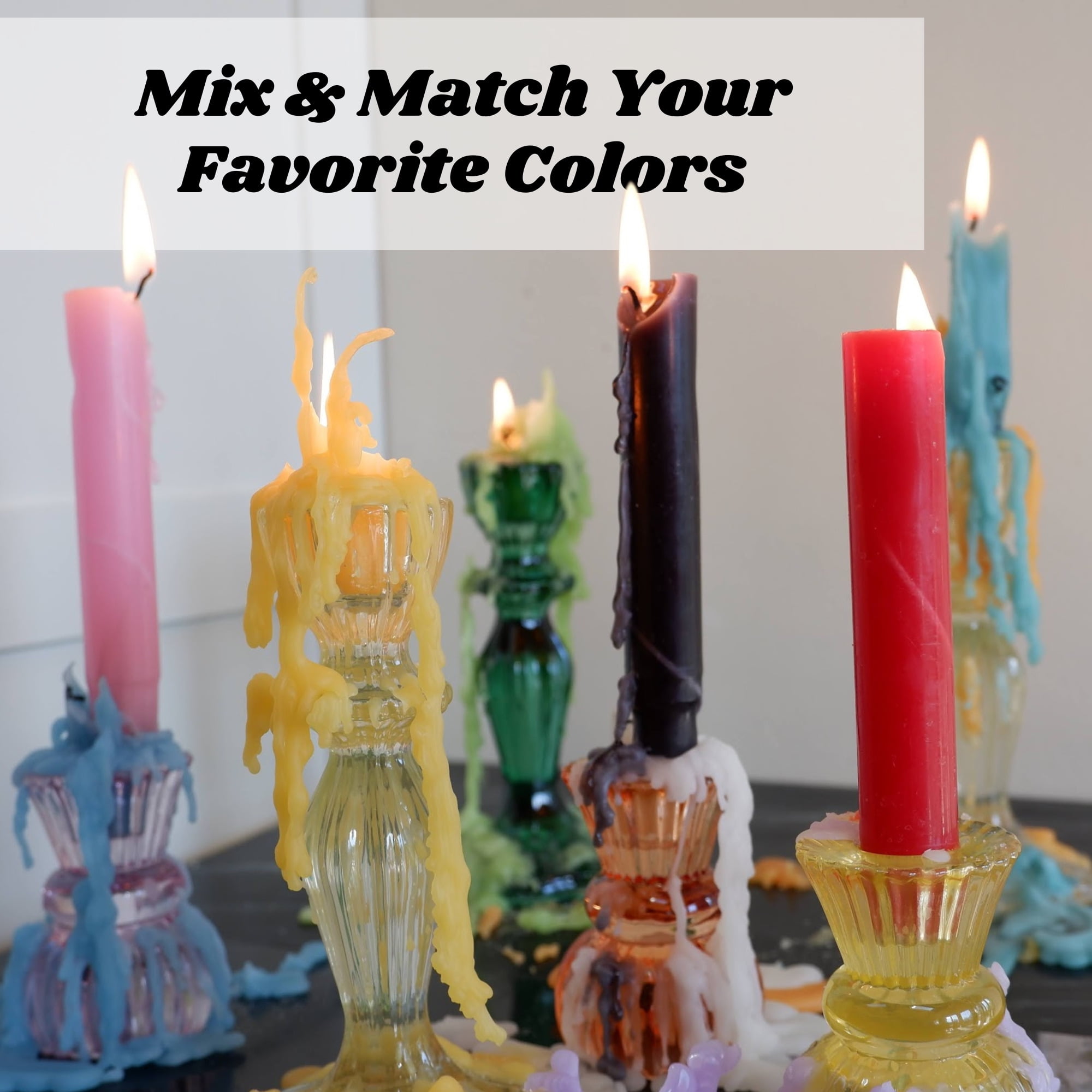 Candlestock Hippie Drippy Drip Candles - 22 Pack - Walmart.com