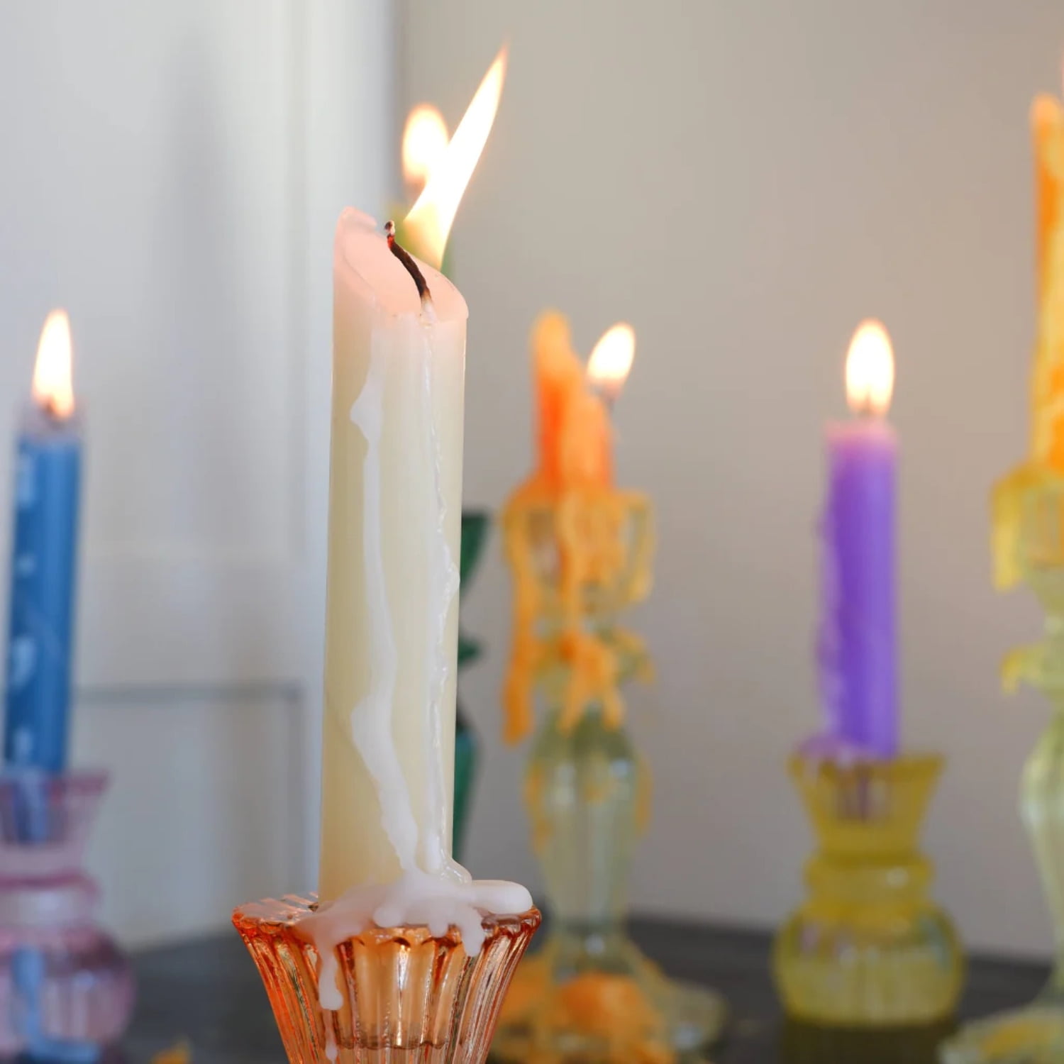 Candlestock Hippie Drippy Drip Candles - 6 Pack - Walmart.com