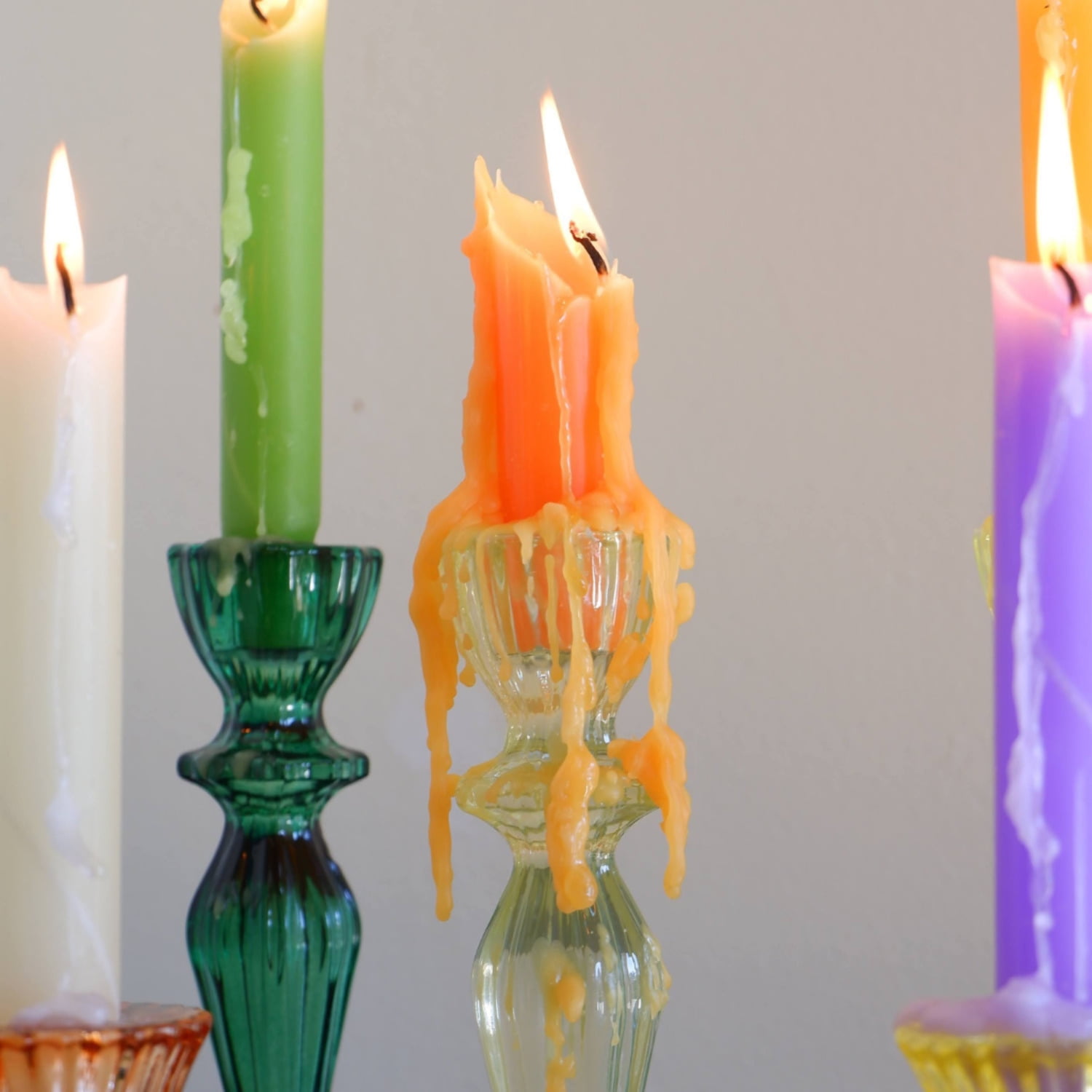 Candlestock Hippie Drippy Drip Candles - 6 Pack - Walmart.com