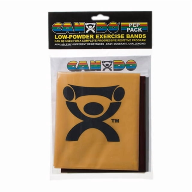 Cando 3 Piece Low Powder Exercise Band PEP Pack - Walmart Business Supplies
