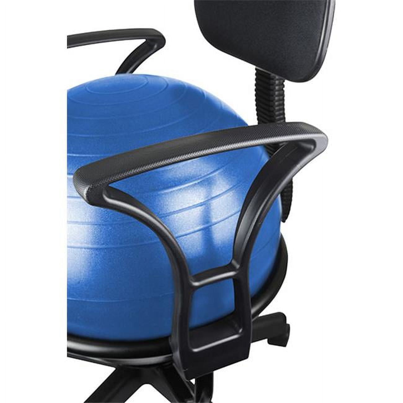 Cando Metal Mobile Ball Stabilizer Chair With Arms Ball, Blue - Walmart.com