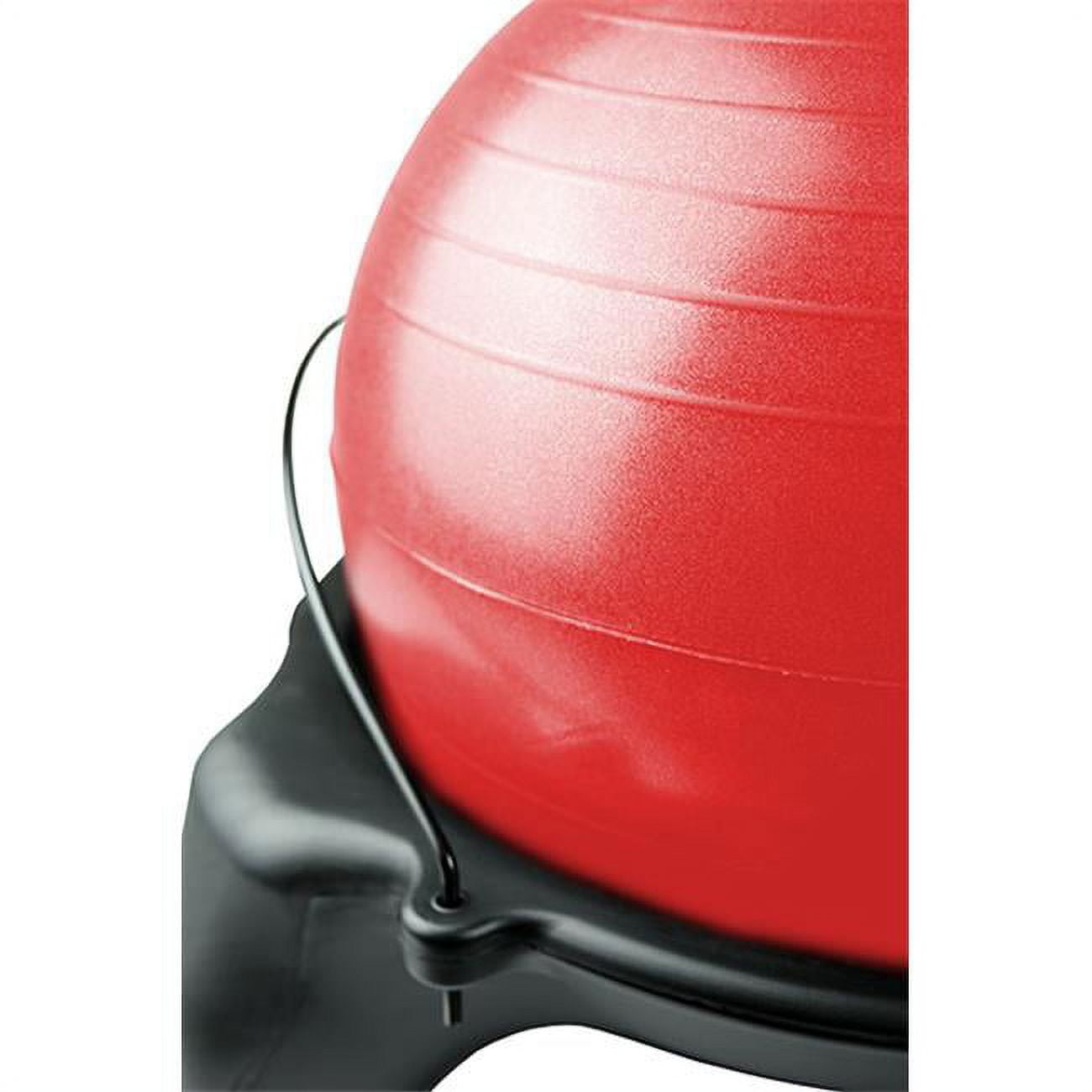 Cando Plastic Exercise Ball Stool & Trainer With Locking Casters Ball ...
