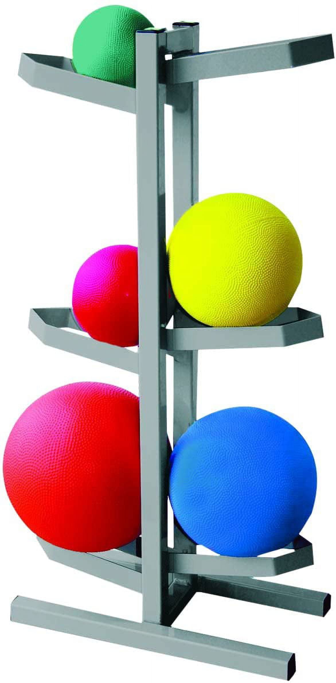 Cando Plyometric Ball Rack - 8-Ball Capacity - Two-Sided Vertical ...