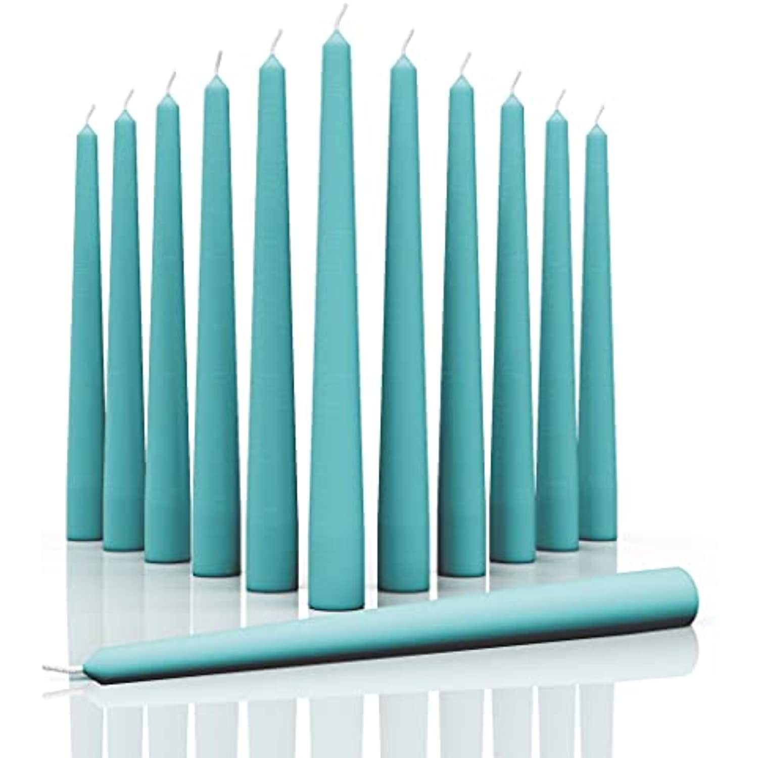 Candwax 12 inch Taper Candles Set of 12 - Dripless and Smokeless Candle ...