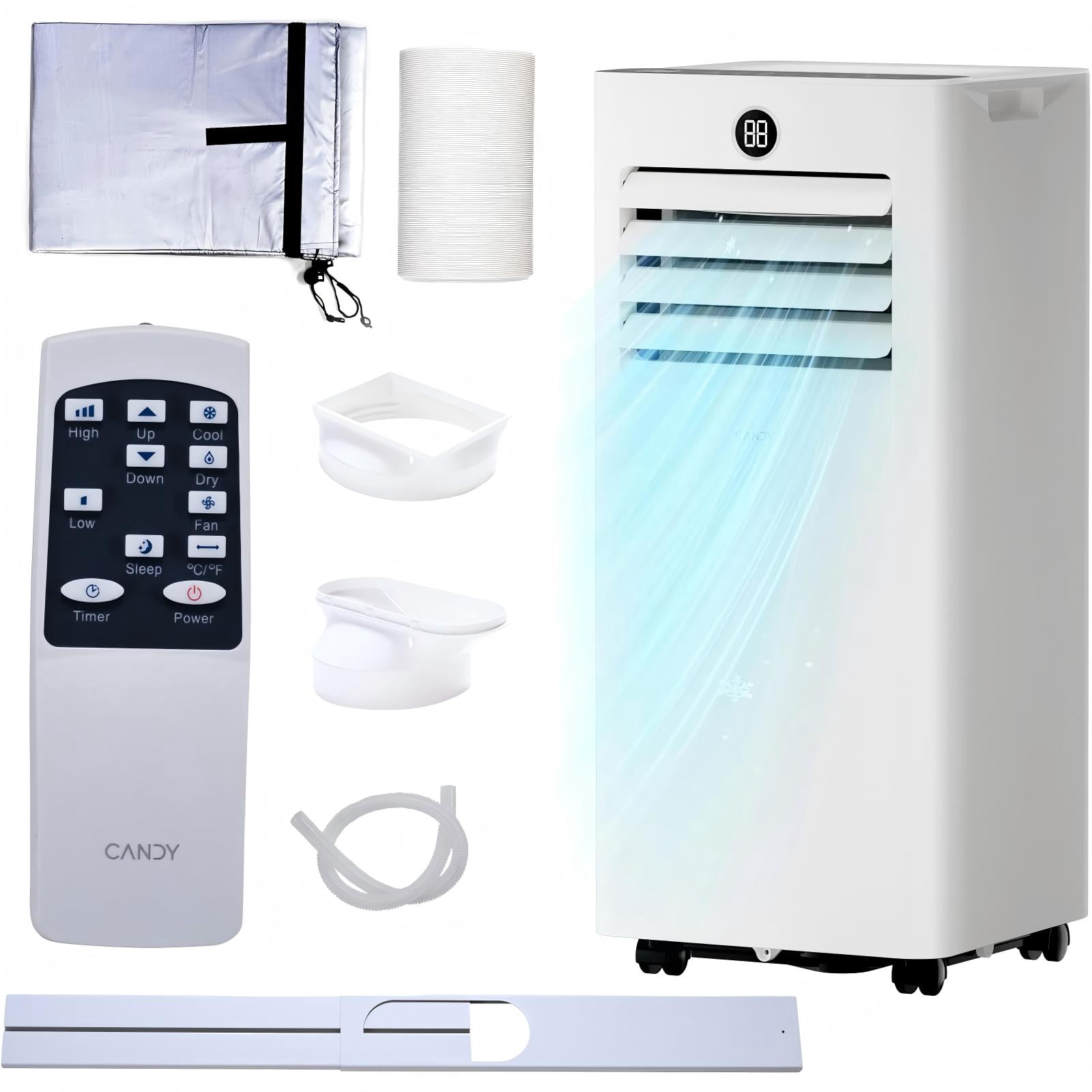 Candy® 10,000 BTU Portable Air Conditioner, 4-in-1 Cooling, Fan ...
