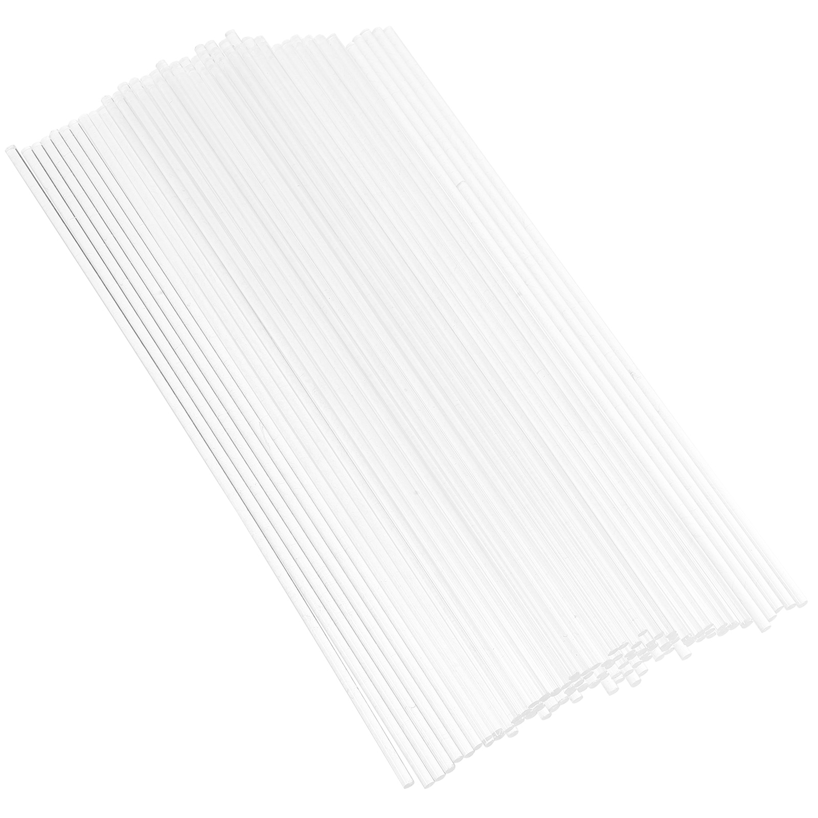 100 Pcs Candy Lollipop Sticks Transparent Acrylic Rods for Cake and ...