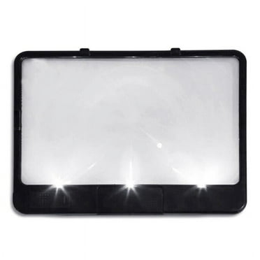 Eye Candy Full-Page LED Magnifier, Lightweight, Portable, Magnifies Up ...