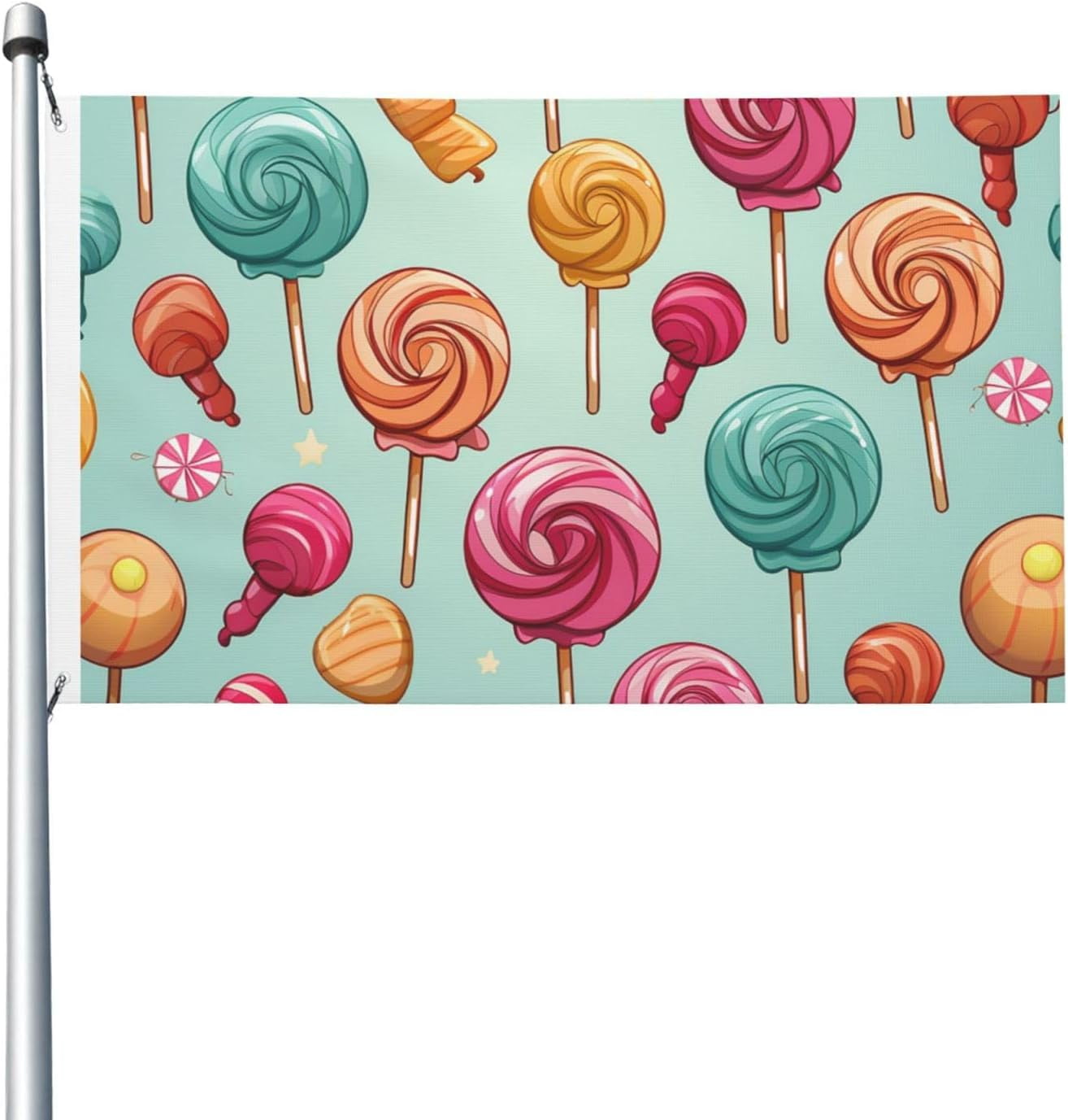 Candy And Lollipops Garden Flag Welcome Flags for Outside Holiday ...