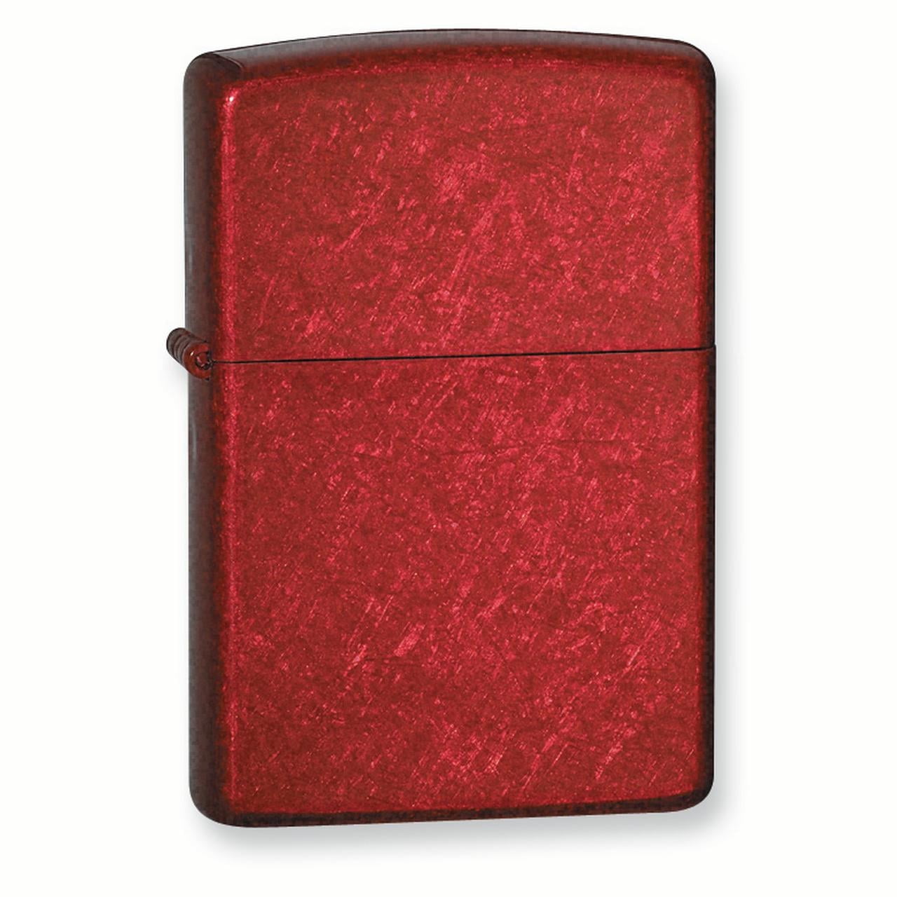 Zippo Candy Apple Red Pocket Lighter, Windproof, Refillable, with Distinctive Click, Comes ...