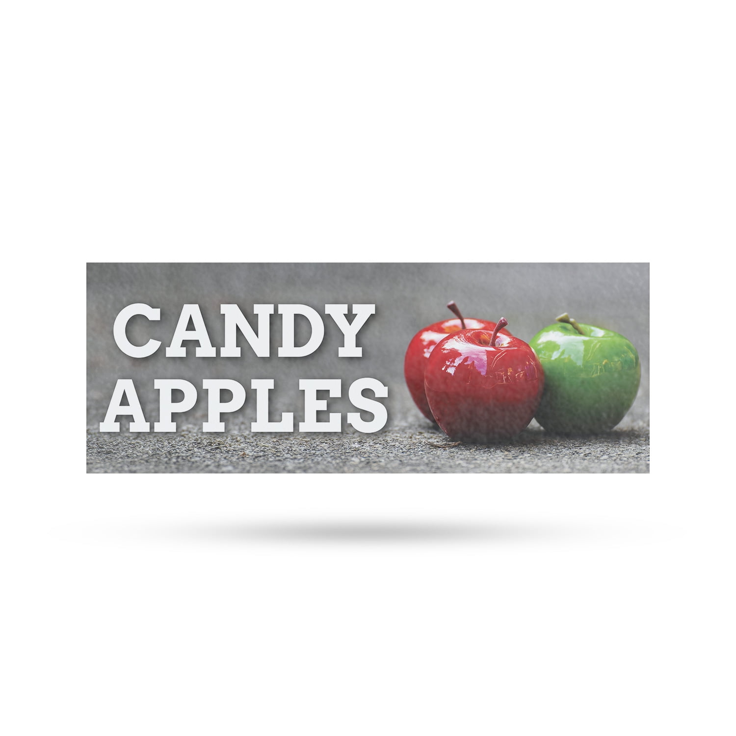 Candy Apples Vinyl Decal 24 Inch x 9 Inch Weatherproof Heavy-Duty ...