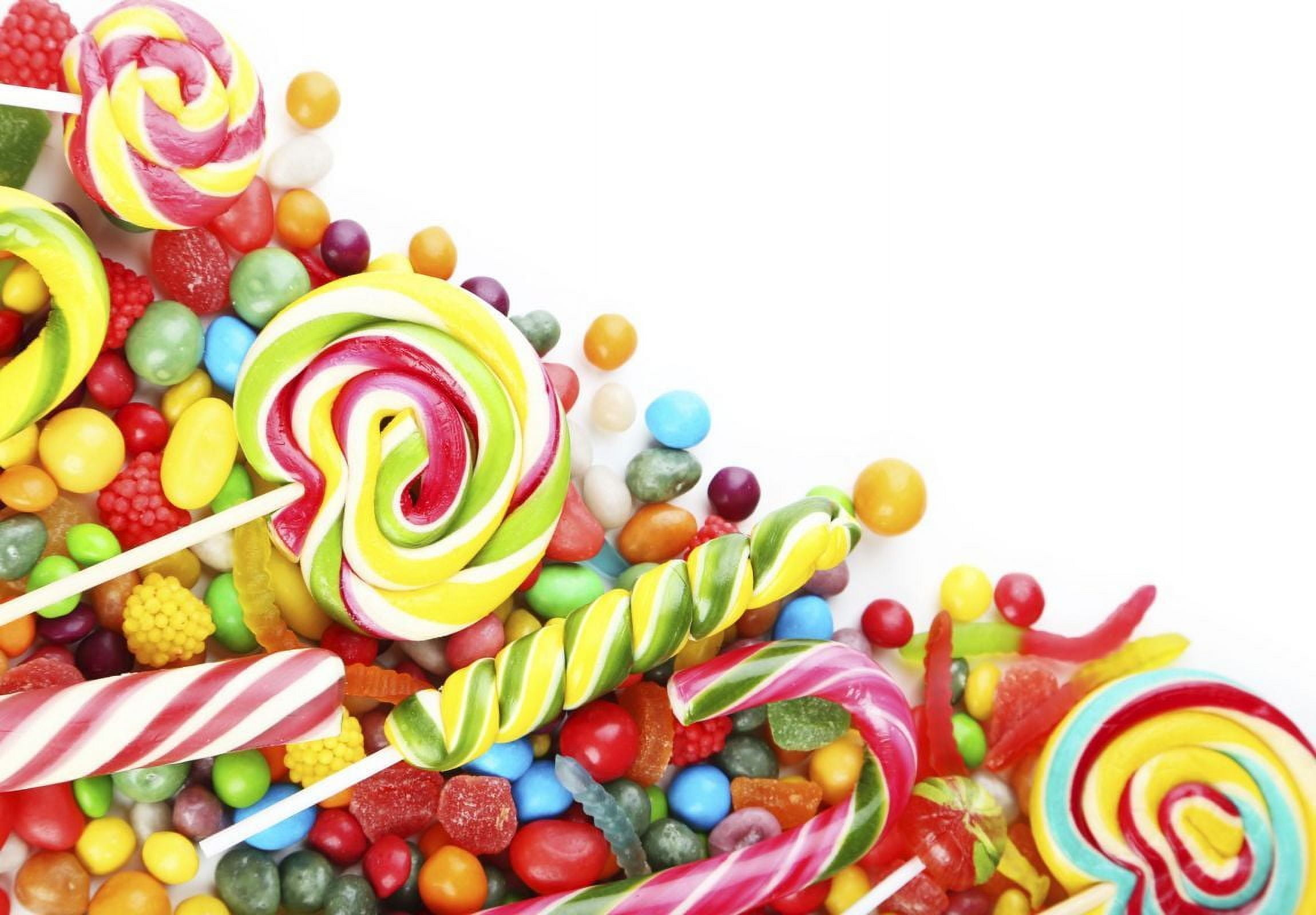 Candy Backdrop Colors Lollipop Sweets Background Custom Birthday Party ...