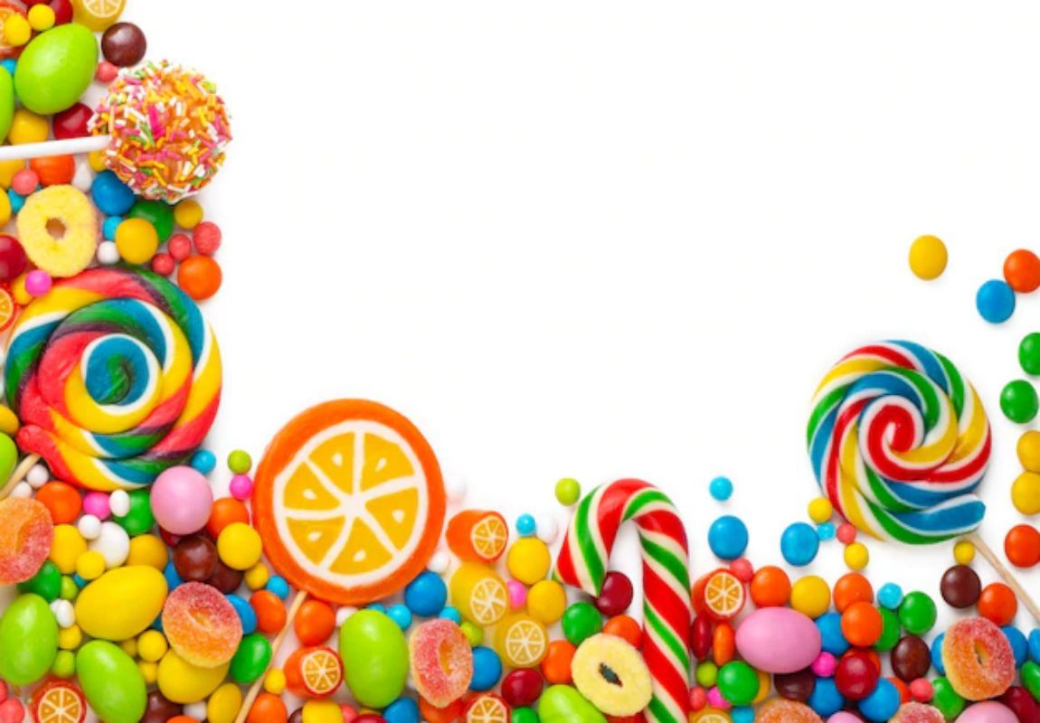 Candy Backdrop Colors Lollipop Sweets Background Custom Birthday Party ...