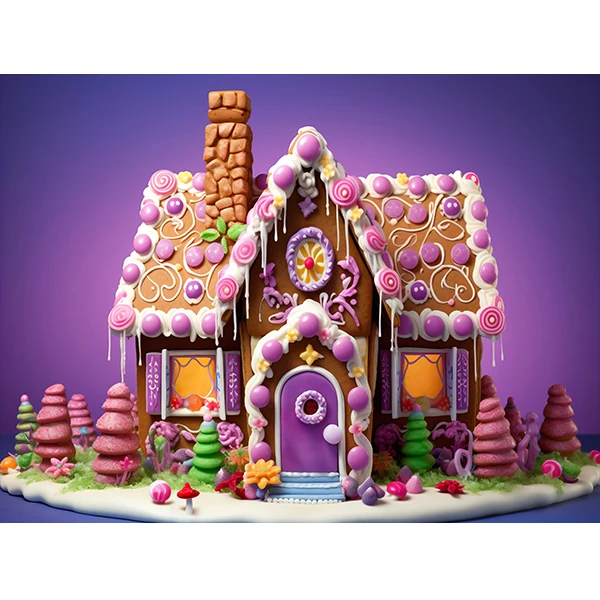 Candy Backdrop Sweet Candyland Castle Lollipop Baby Birthday Cake Smash ...