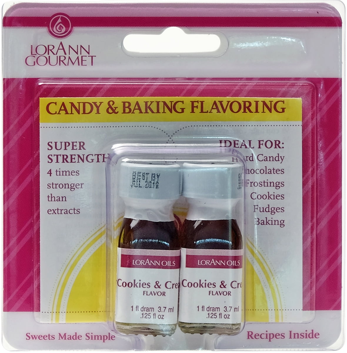 Candy & Baking Flavoring .125oz 2/Pkg-Cookies & Cream - Walmart.com