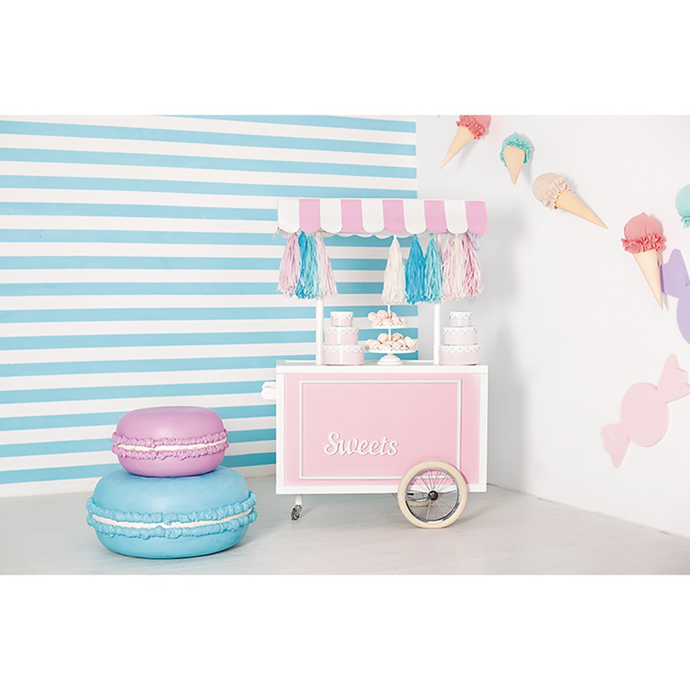 Candy Bar 1st Baby Birthday Photo Backdrop Candyland Party Photoz ...