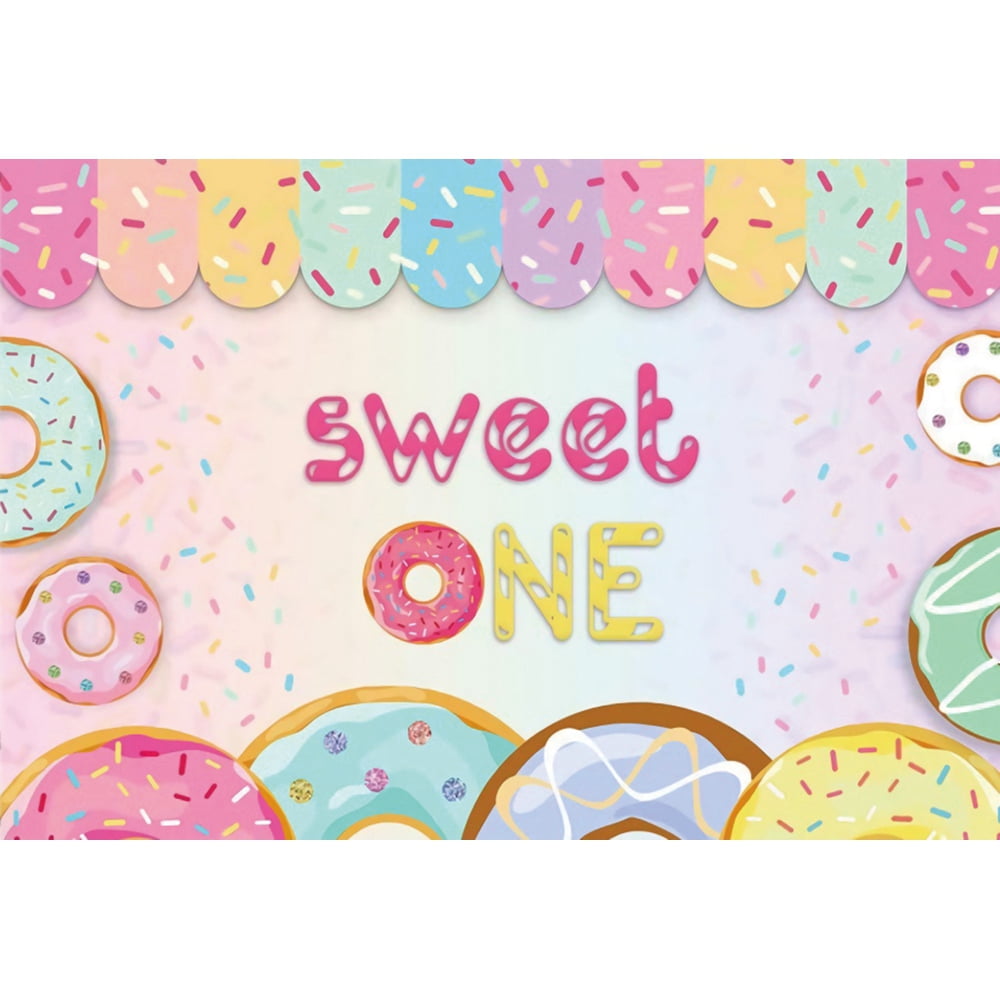 Candy Bar Baby Shower Birthday Backdrop Ice Cream Car Donuts Lollipop ...