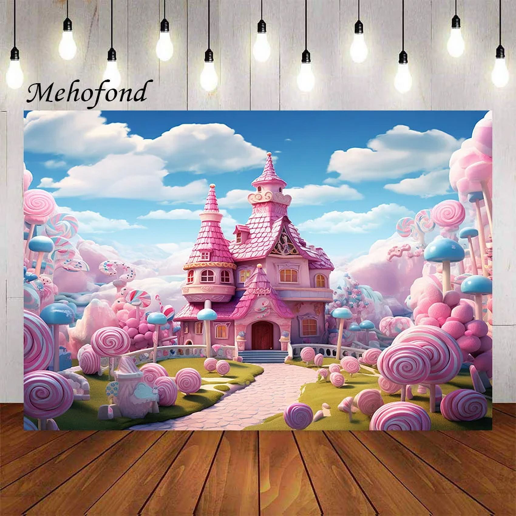 Candy Bar Lollipop Castle Candyland Girl Birthday Party Cake Smash r ...