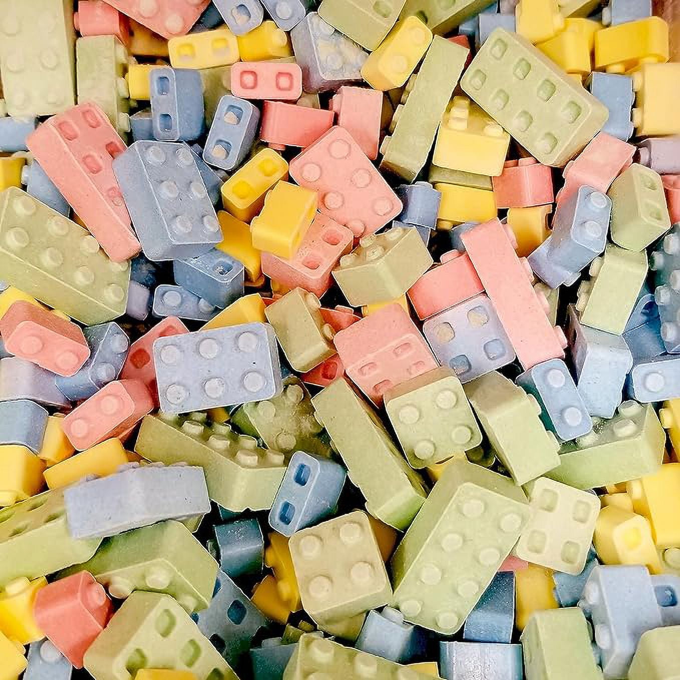 Candy Blocks - Build, Play, and Snack - 100% Edible, Assorted Flavors ...