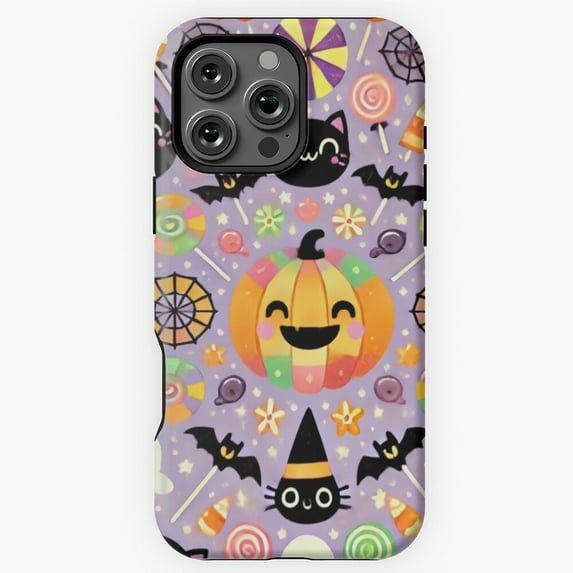 Candy Boo Bash Cute Halloween Phone Case for iPhone 16 15 14 13 12 11 ...