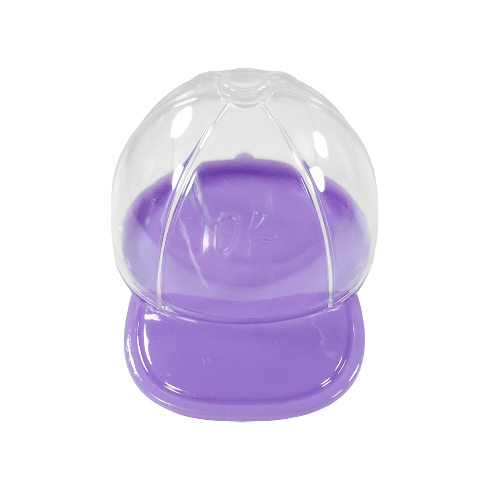 Candy Box Dust-proof Clear Mini Baseball Cap Shaped Treat Box for Baby ...