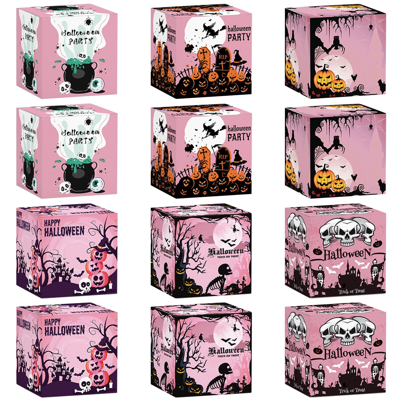 Candy Box Set Trick Or Goodie Boxes Party Boxes For Birthday Cookies ...