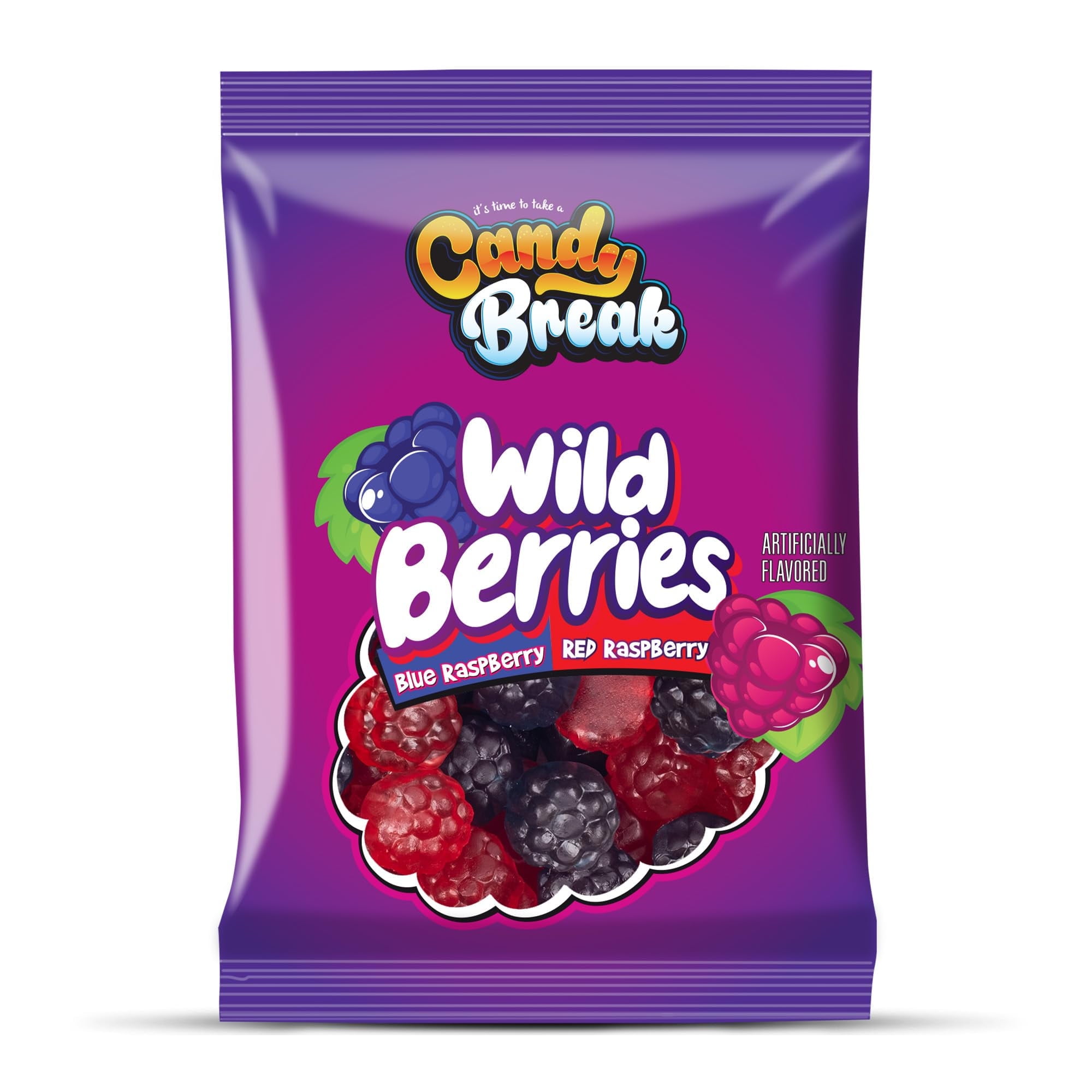 Candy Break Wild Berries Red & Blue Raspberry Gummy Candy ...