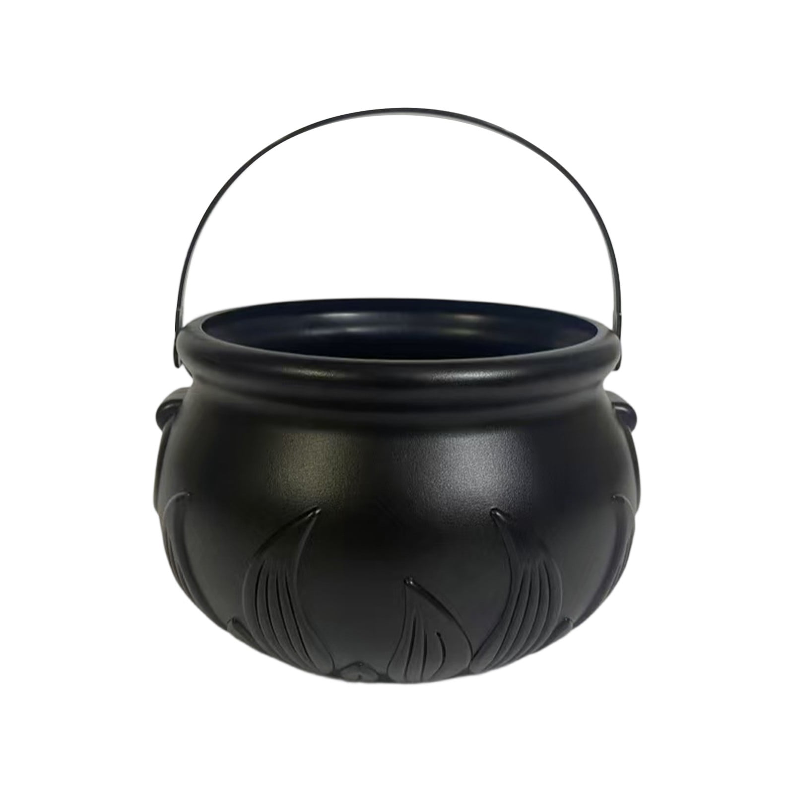 Candy Bucket, 10in Halloween Decorations, , Black Witch Cauldron ...
