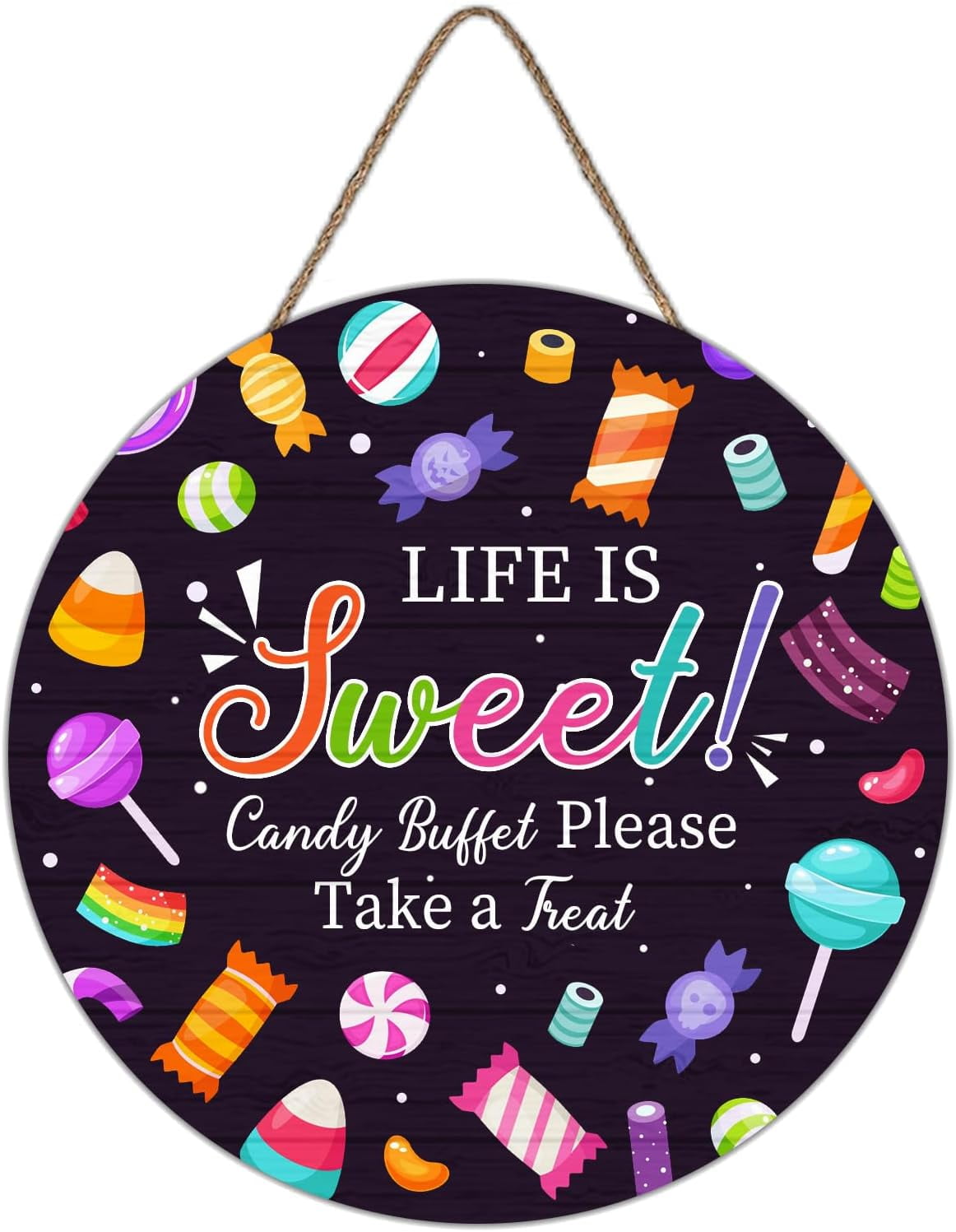 Candy Buffet Sign Gift Farmhouse Life is Sweet Candy Buffet Please Take ...