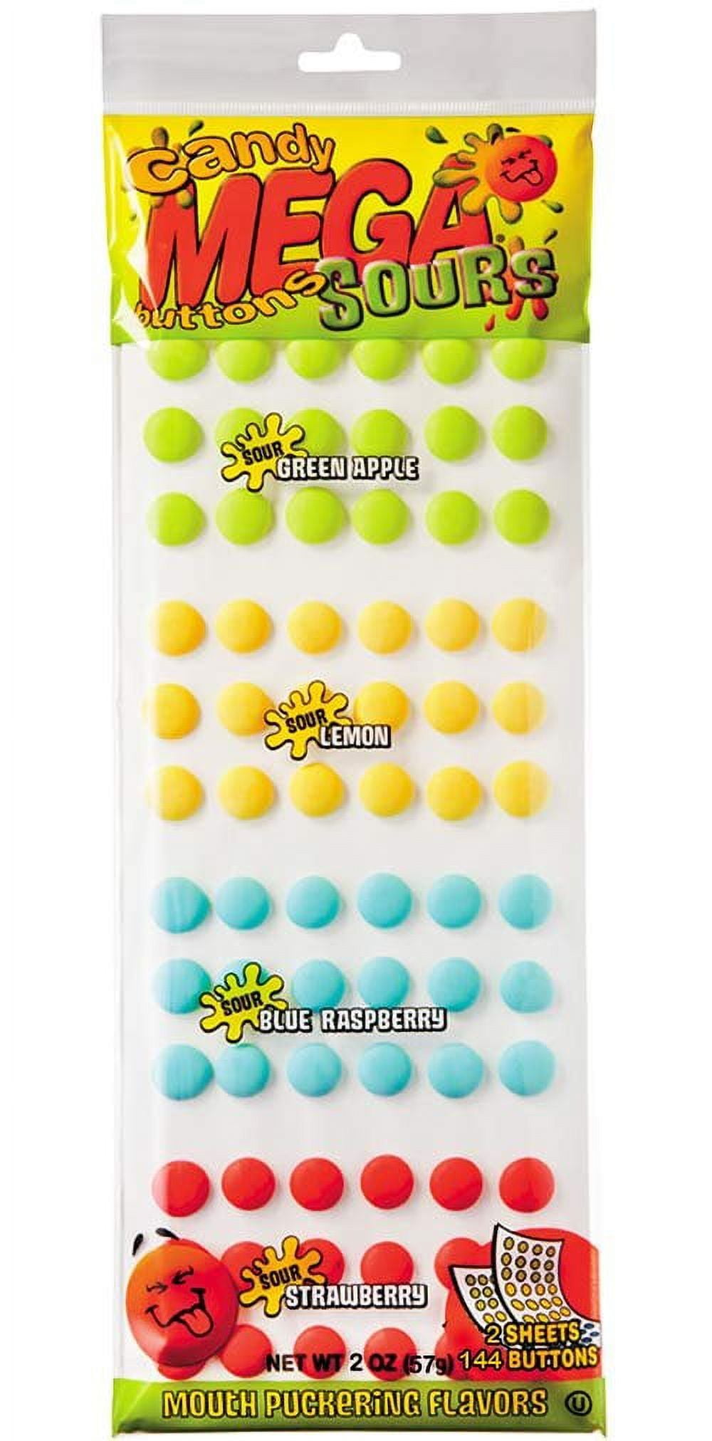 Candy Buttons Sour Mega Buttons - Gluten Free & Kosher - Retro Sour ...