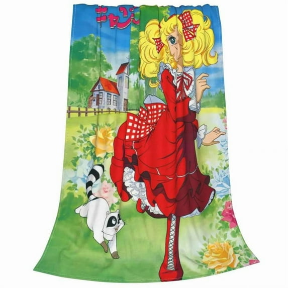 Candy Candy Anime Knitted Blankets Fleece Kawaii Japanese Anime Super ...