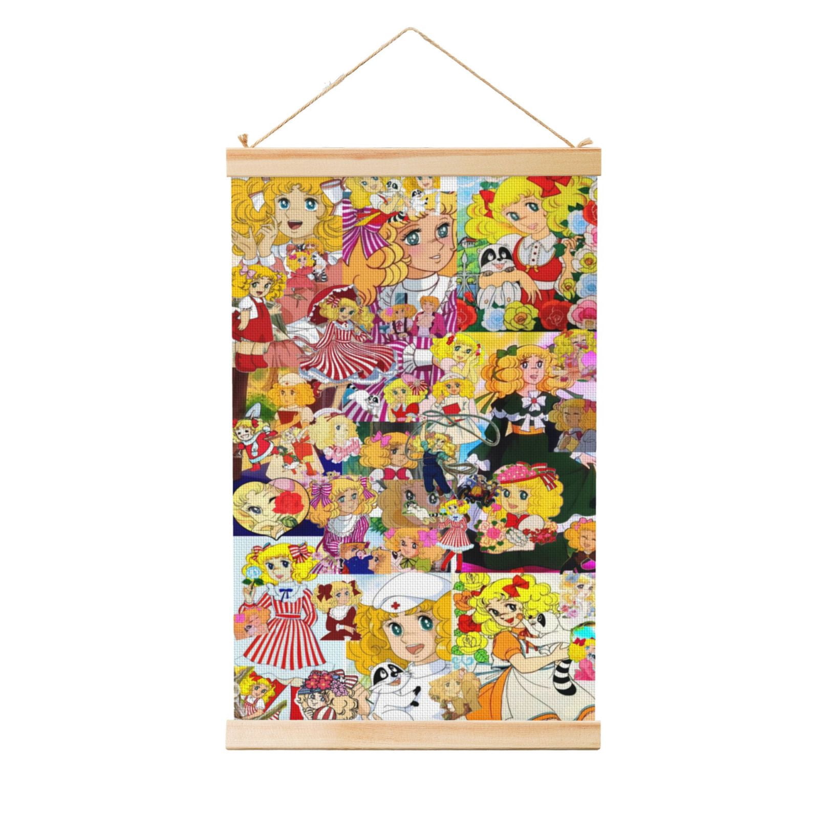 Candy Candy Posters Wall Hanging Wooden Shaft Poster Wall Art Aesthetic ...